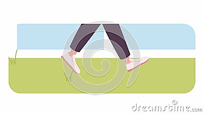 Animated Legs Walking Forward Loader Stock Video - Video of leisure ...