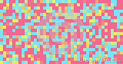 Animated Multicolored Pixel Background. 4K Resolution Abstract Pixel ...