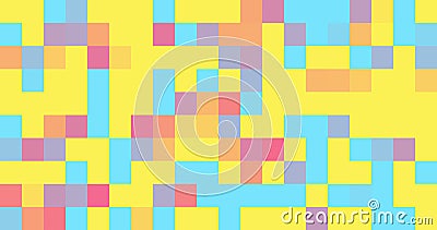 Animated Multicolored Pixel Background. 4K Resolution Abstract Pixel ...