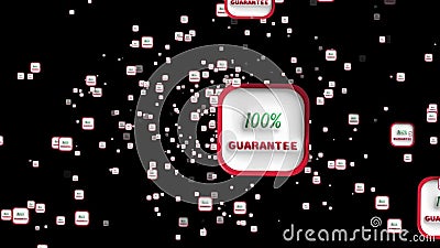 Animated Particle of Award Quality Guarantee and Premium Quality ...
