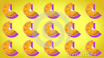 Animated Pattern of an Orange Ideal To Represent the Summer, Summer ...