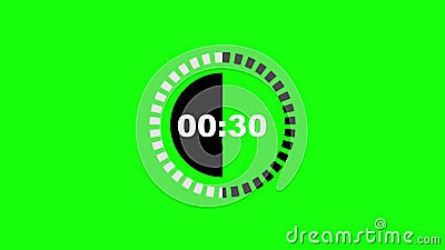 Animated 60 Second Green Screen Stock Video - Video of animation ...