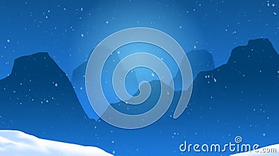 Animated Snow Mountains stock video. Video of animated - 260147121