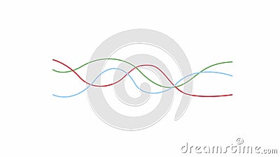 Animated spline charts stock footage. Video of motion - 268806036