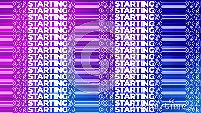Animated STARTING SOON Message for Video Streaming Services Stock Video ...