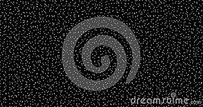 Animated View of Dense Tiny White Dots Moving Over a Dark Background ...