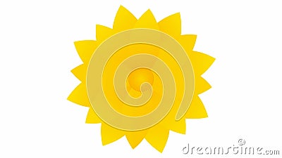 Animated Yellow Flower Blossoms. Stock Footage - Video of blooming ...