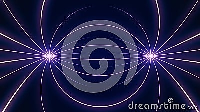 Animating Light Rays from a Point. Abstract Animated Background of ...