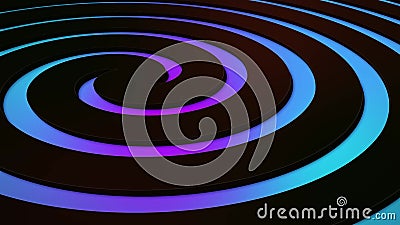 Animation of Abstract Circular Layered Pattern Moving on Black ...