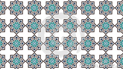 Animation with Arabic Decorative Seamless Pattern in Sliding Motion ...