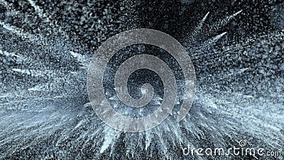 Animation Avalanche from the Top Down Stock Footage - Video of real ...