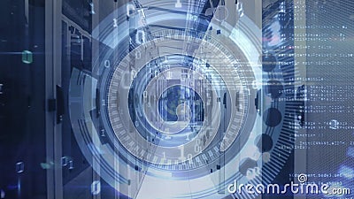 Animation of binary coding stock video. Video of change - 173717993