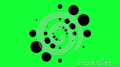 Animation with Black Pulsating Dots in Circle. Animation Stock Video - Video of download ...