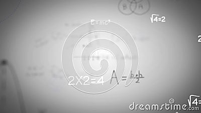 Animation of Blurred and Floating Mathematical Equations Over ...