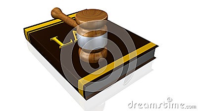 Animation of a Book of Law and a Hammer. Concept of Justice Stock Video ...