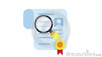 Animation of Candidate S Document Verification. Stock Video - Video of ...