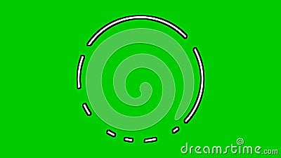 Animation Cartoon Rotating Circle Border Motion Graphics for Video ...