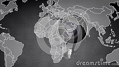 Animation of Cctv Camera Over World Map Stock Footage - Video of ...