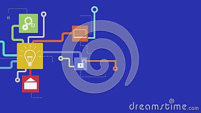 Animation of Colored Network of Connections Stock Footage - Video of ...