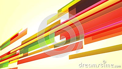 Animation with Colourful Lines Moving Across the Screen, Loop Stock ...