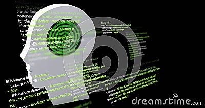 Animation of Computer Data Processing Over Head with Maze Stock Footage ...