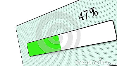 Animation, Computer Progress Bar, Low Angle, 4K Stock Footage - Video ...