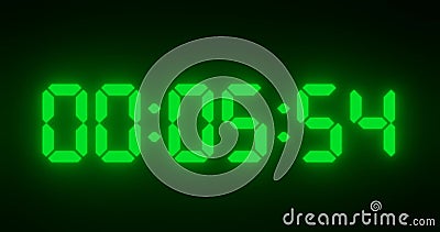 Animation of Countdown of Digital Display Timer or Clock Stock Video ...
