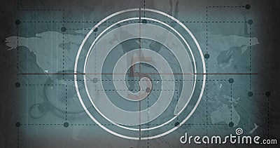 Animation of Countdown Over World Map Stock Footage - Video of four ...