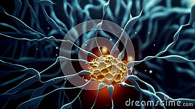 Animation of a Damaged Cancer Cell Stock Footage - Video of cancer ...