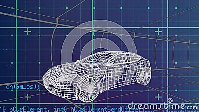 Animation of Data Processing Over Grid Network Against 3d Car Model on ...