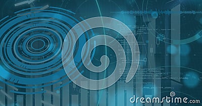 Animation of Data Processing with Scope Scanning Over Grid Stock Footage - Video of scope ...