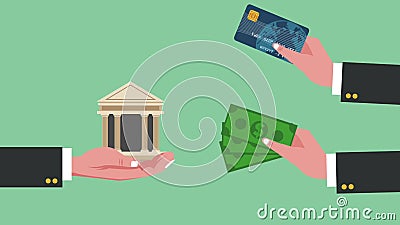 Animation De Banque Et D'argent HD Banque De Vidéos - Vidéo du ...