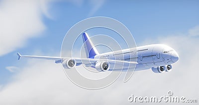 Animation of Digital Plane Over Sky with Clouds Stock Footage - Video ...