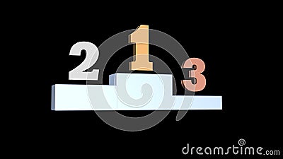 Animation First, Second, Third Place Stock Footage - Video of ...