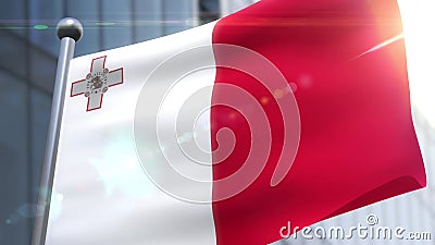 Waving Flag of Malta Animation Stock Video - Video of pride, flag ...