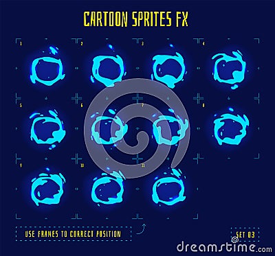 Animation Frames Or Liquid Loop Sprites Cartoon Vector | CartoonDealer ...
