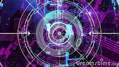 Animation - Futuristic Technology Interface Stock Footage - Video of ...