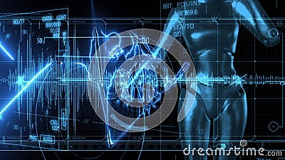 Animation - Futuristic Technology Interface Stock Footage - Video of ...