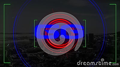 Animation of 6g Text, Scope and Computer Data Processing Stock Footage - Video of global ...