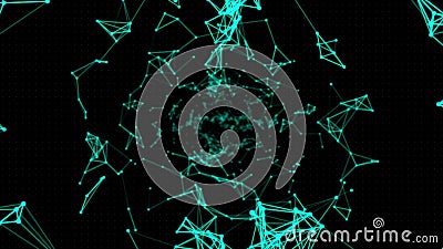 USA Green Network Map. Concept for Networking, Technology and ...