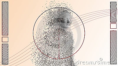 Animation of Human Body Formed with Exploding Particles and Geometry ...