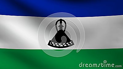 Lesotho Flag Waving Animation Stock Video - Video of africa, footage ...