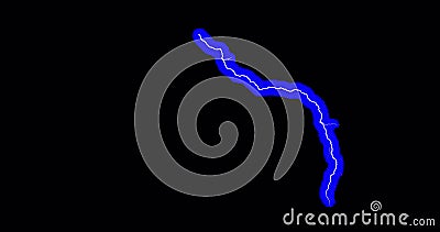Animation of Lightning in Thunderstorm, Movement of Light, Electric ...