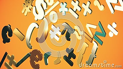 Animation of Math Symbols Moving Back and Forth in Slow Subtle Motion ...