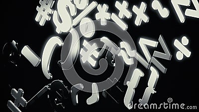 Animation of Math Symbols Oscillating in Slow Subtle Motion. STEM ...