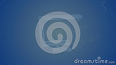 Animation of Mathematical Equations Over Computer Stock Footage - Video ...