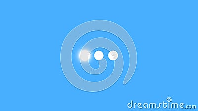 Loading Bar Light Blue Animation on Black Screen. Stock Video - Video ...