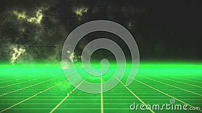 Animation of Moving Green Grid Stock Footage - Video of glow, pattern ...