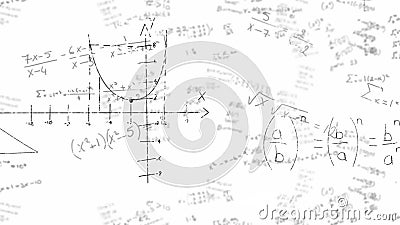 Animation of Moving Mathematical Formulas and Formulas and Data Processing Stock Video - Video ...