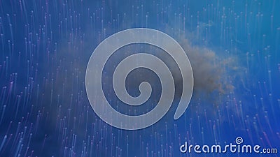 Animation of Multiple Blue Light Trails Moving in Hypnotic Motion in ...